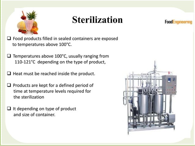 thermal processing of food | PPTX