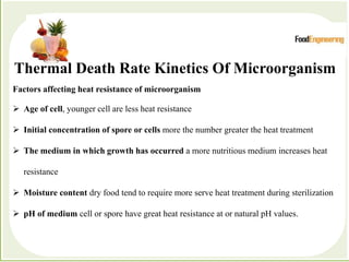 thermal processing of food | PPTX