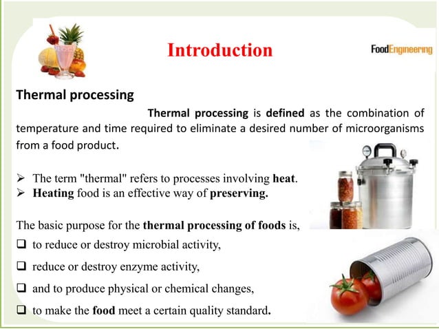 thermal processing of food | PPTX