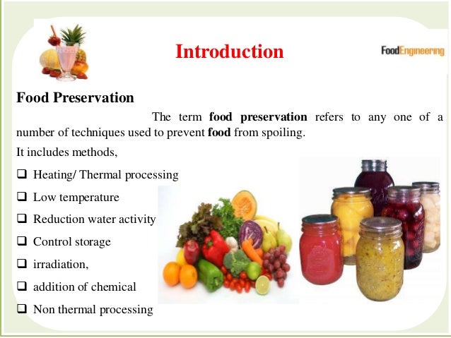 thermal processing of food