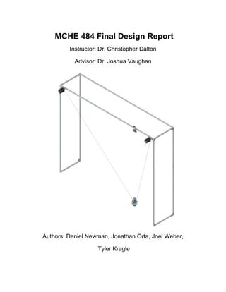 MCHE 484 Senior Design Final Report Rev_8 | DOC