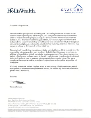 S. Vaughn Wealth Reference Letter | PDF