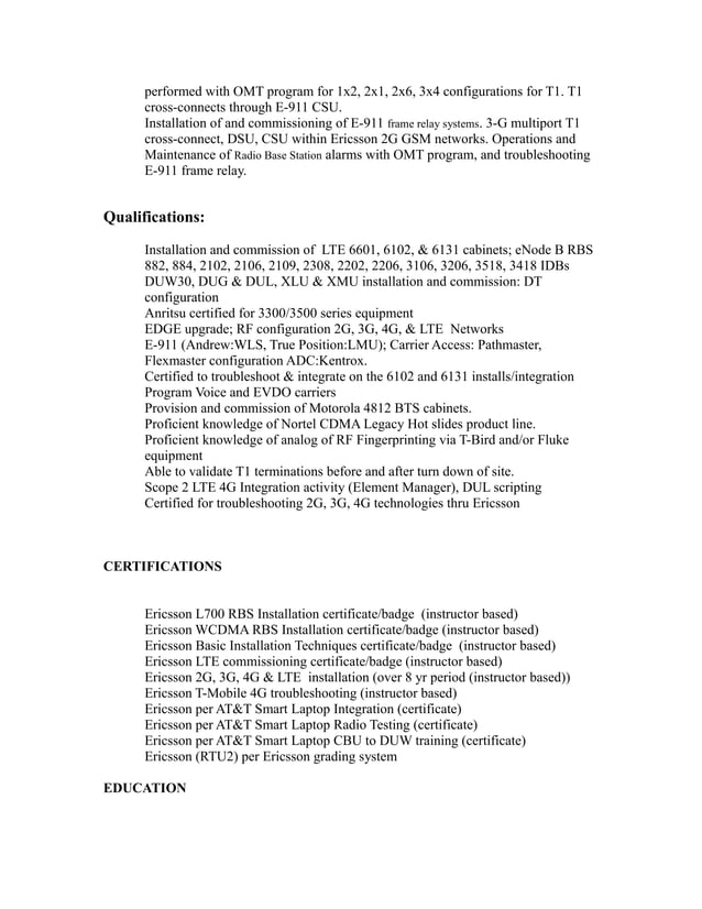 Donald resume new | PDF