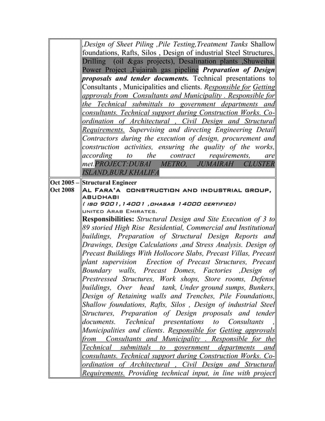 RESUME KUWAIT | PDF | Civil Engineering Industry | Industries