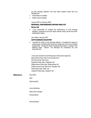 Resume | DOC | Business | Business and Finance