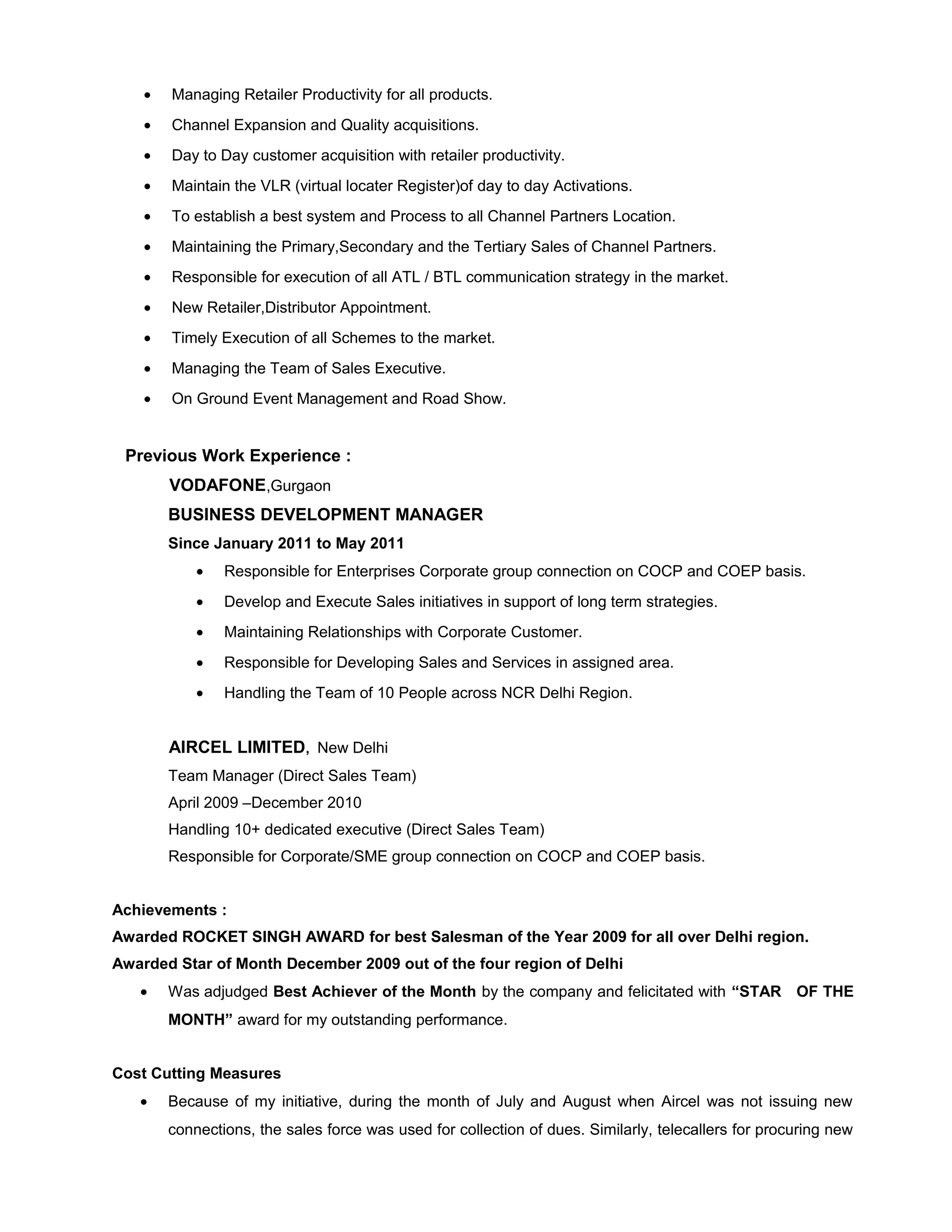 Resume Sujit Kumar | DOC