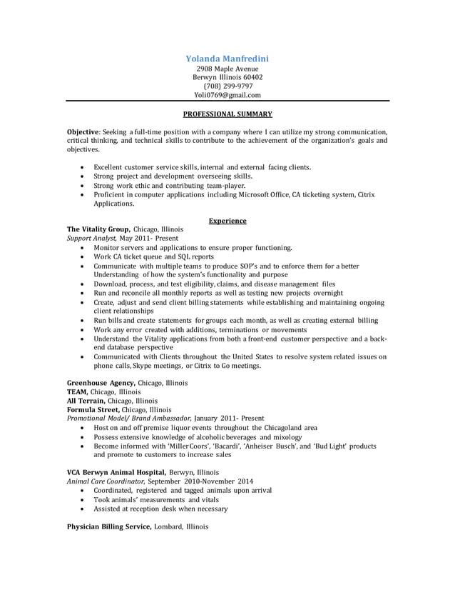 Yolanda Resume v1 (new) | PDF