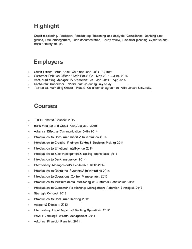 NEDAL ALASMAR CV | PDF