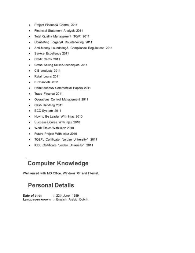 NEDAL ALASMAR CV | PDF