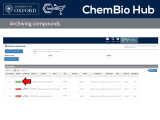 ChemBio Hub demostration guide | PPTX | Operating Systems | Computer Software and Applications