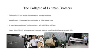Lehman Brothers | PPT | Financial Industry | Industries