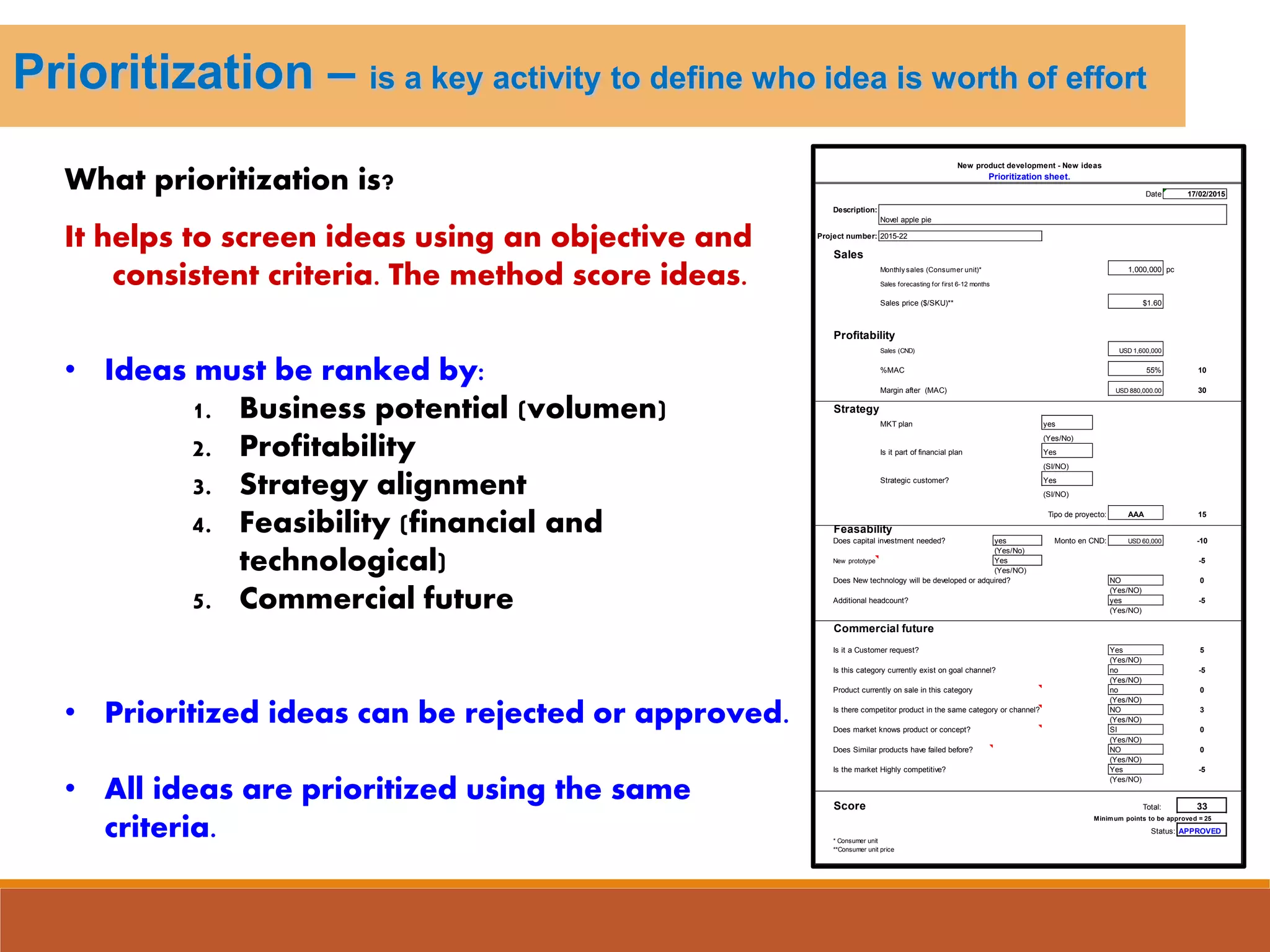 INNOVATION PROCESS 2015 Brief | PPTX