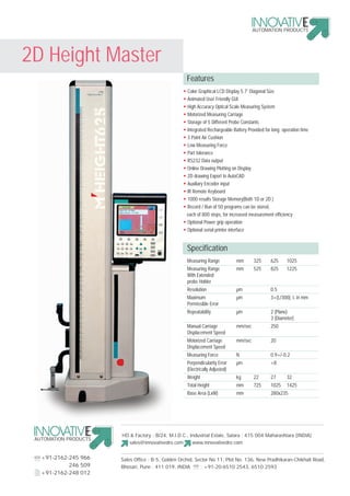Innovative-2D_Height_Master | PDF