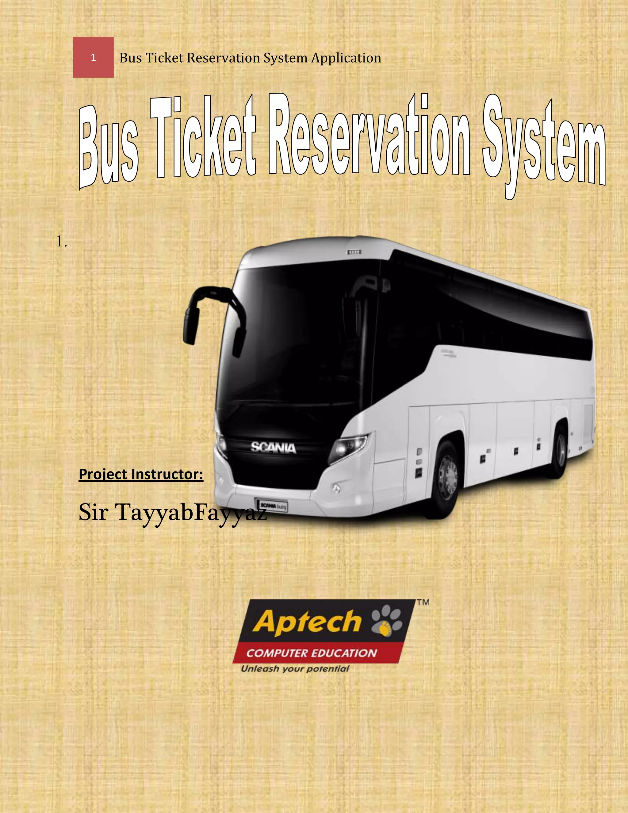 Bus Ticket Management System Documentation | DOCX