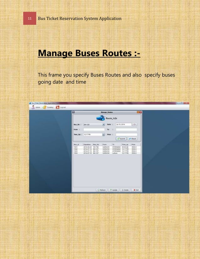 Bus Ticket Management System Documentation | PDF | Free Download