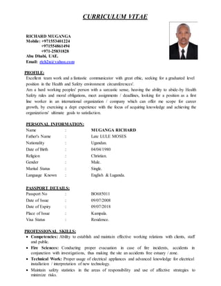 RICHARD MUGANGA`s Cv | DOCX