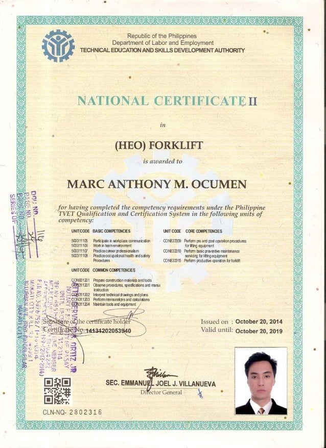 Athenticated NCII-Forklift3 | PDF