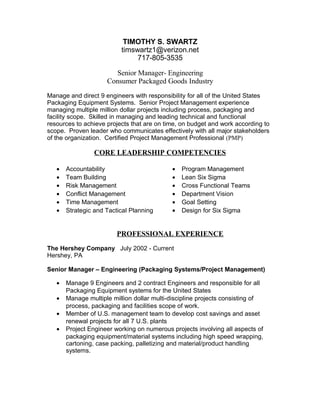 Tim Swartz Resume | PDF