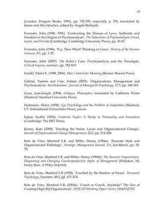 Psychoanalysis and Management | DOC