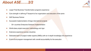 A5E Consulting _Corporate Profile | PPT