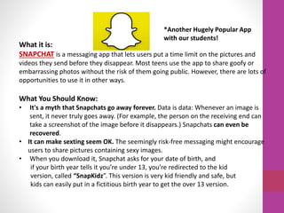 What Apps Your children May be using slide show final with ...