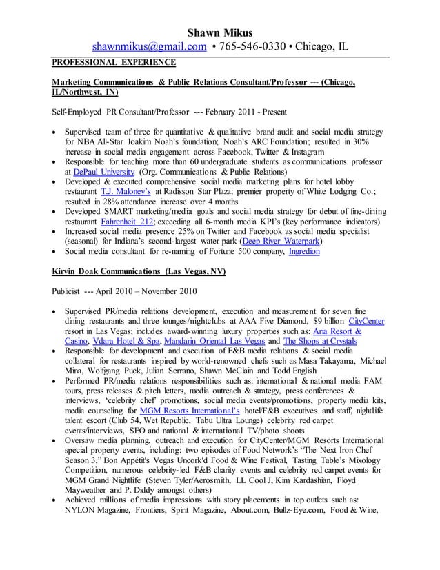 SM Resume | DOCX | Hotel Properties | Real Estate