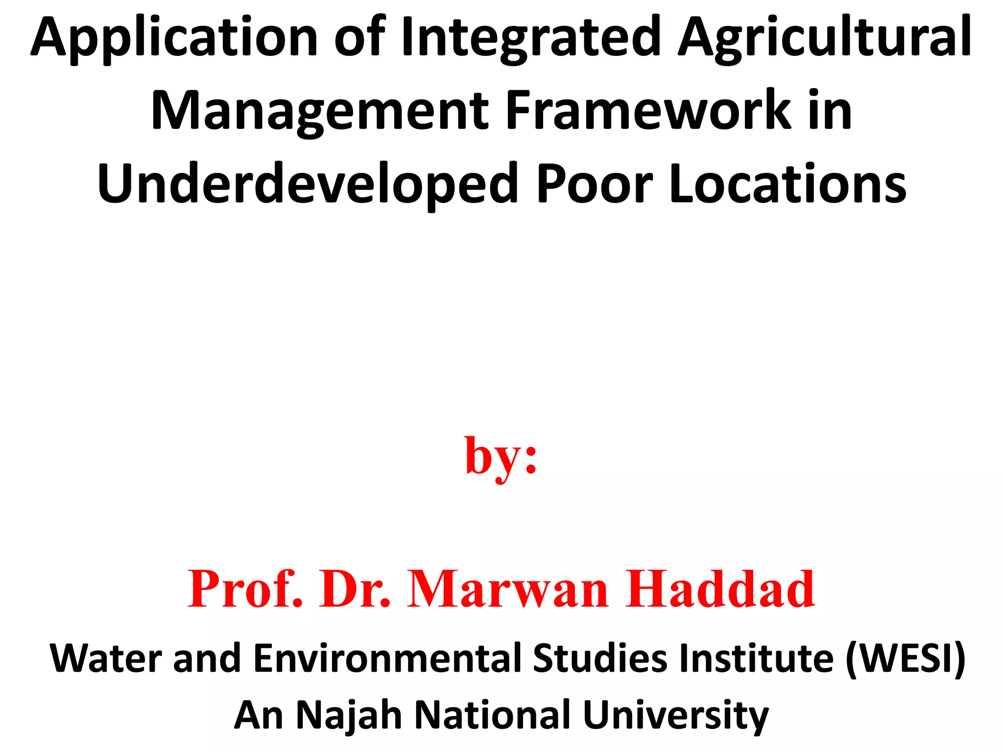 integrated solutions presentation marwan haddad | PDF