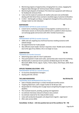 RESUME - Cheri Nunn - Current | PDF