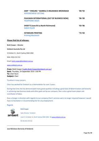 RESUME - Cheri Nunn - Current | PDF