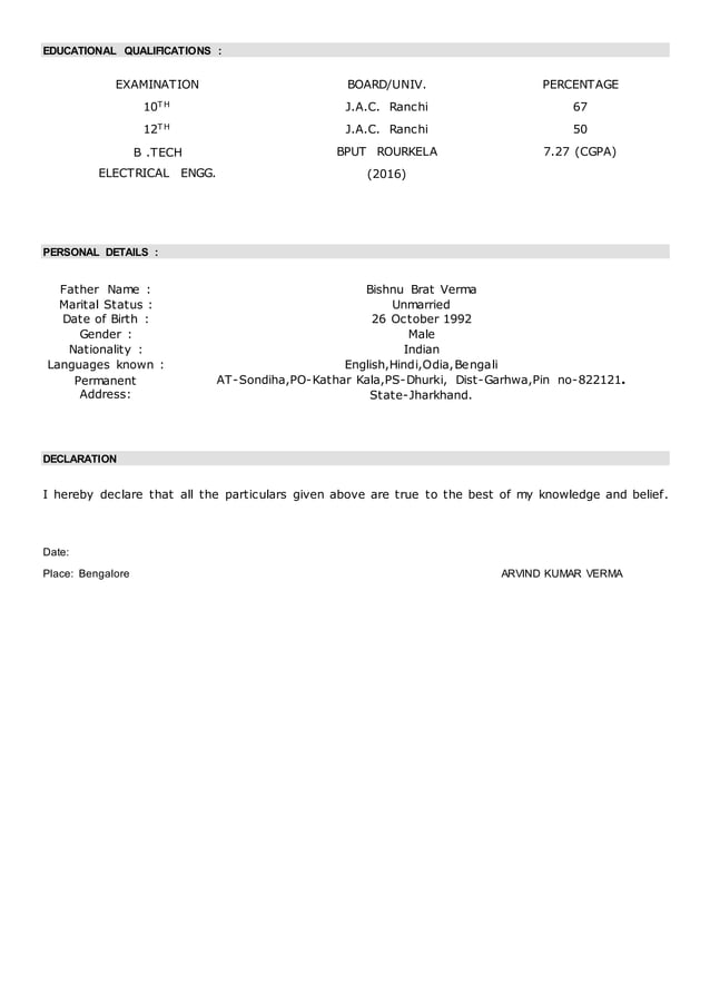 PLC BASED RESUME | PDF