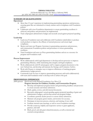 2016 TViolette Resume POM final | PDF