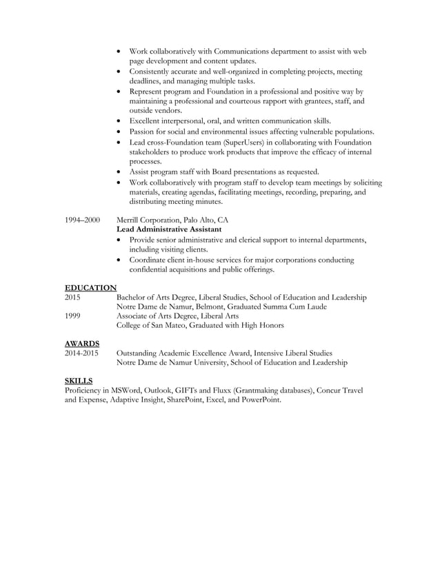 2016 TViolette Resume POM final | PDF