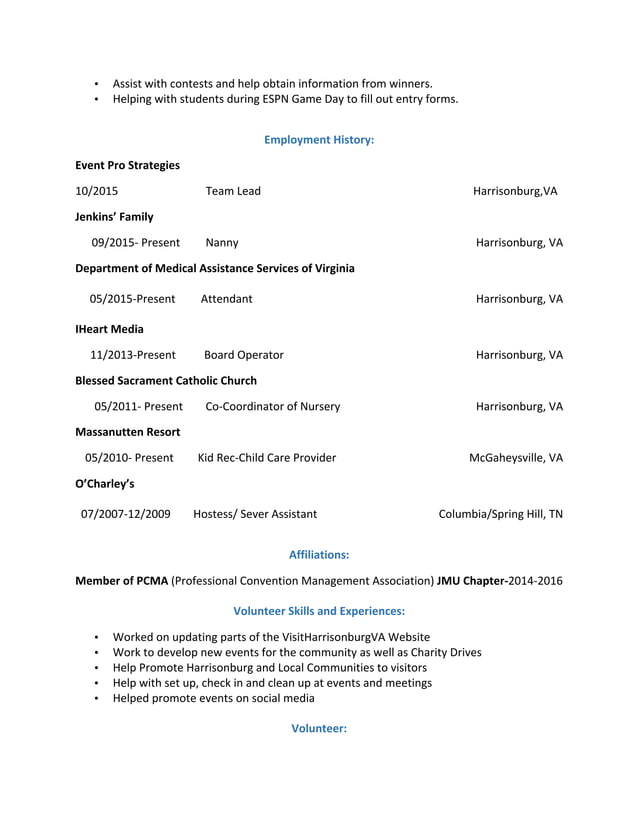 CaraResumeOct2015 | PDF