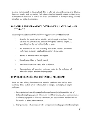 WaterSamplingSOP (1) | PDF