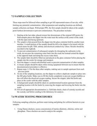 WaterSamplingSOP (1) | PDF