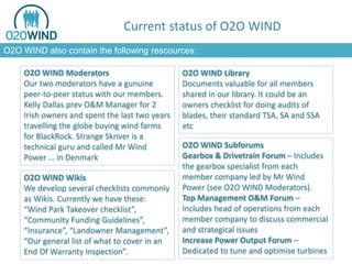 Current Status of O2O WIND | PDF | Power and Energy Industry | Industries