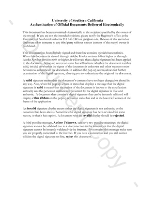 Chenlu Yang_USC ElectronicTranscript | PDF