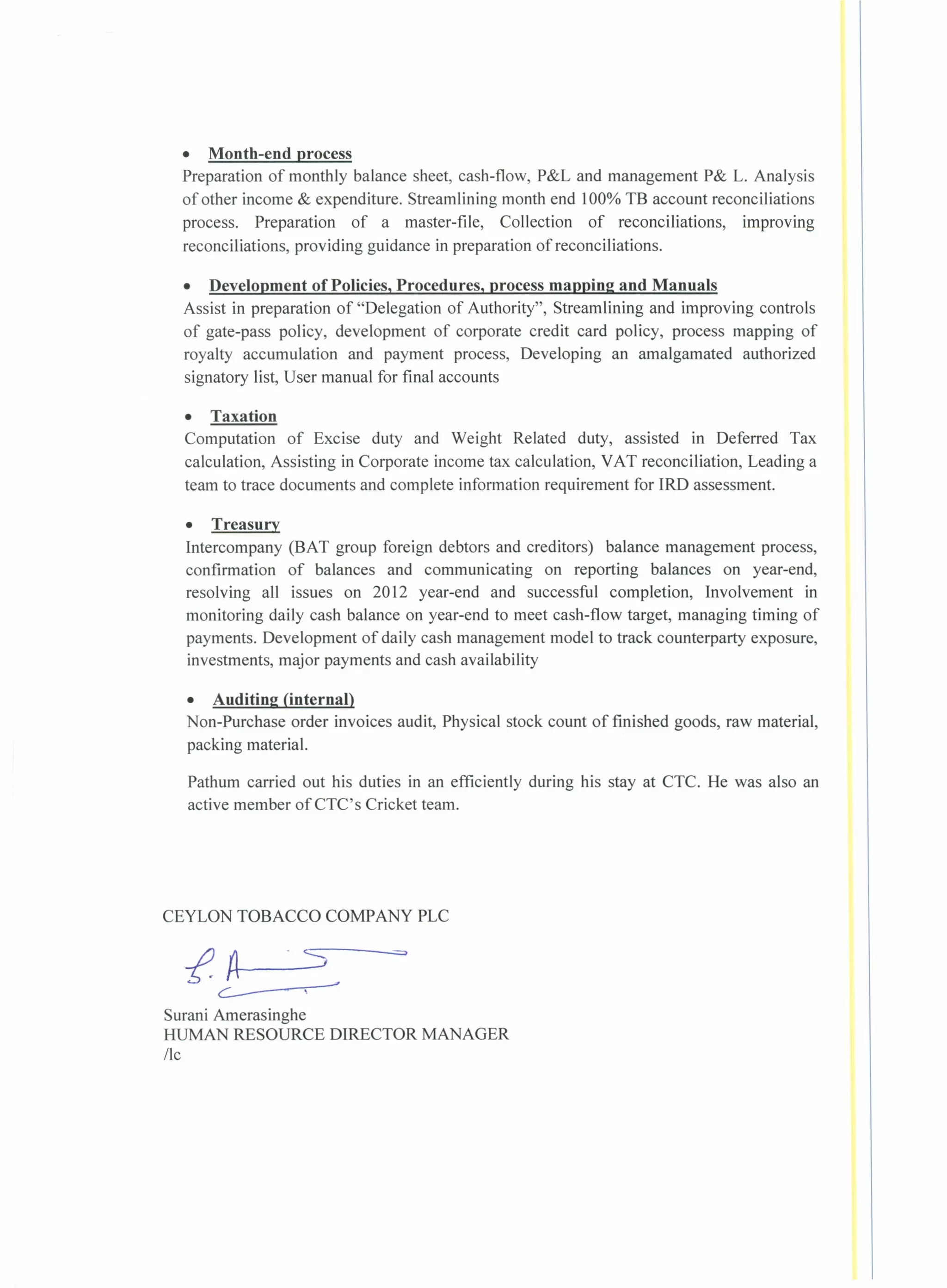 CTC service letter pg 2 | PDF