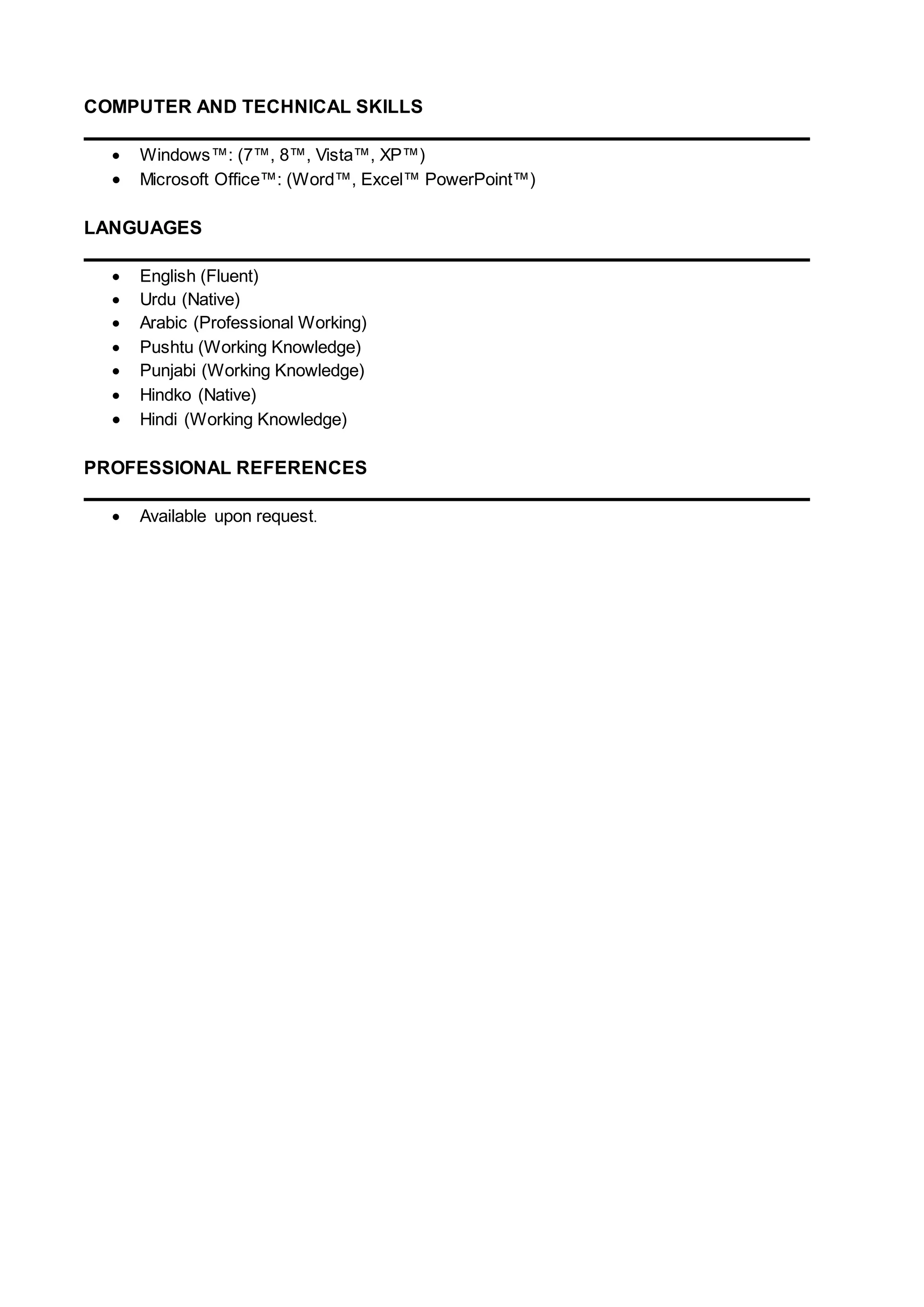 Jawad-Updated-Resume-2015 | DOCX