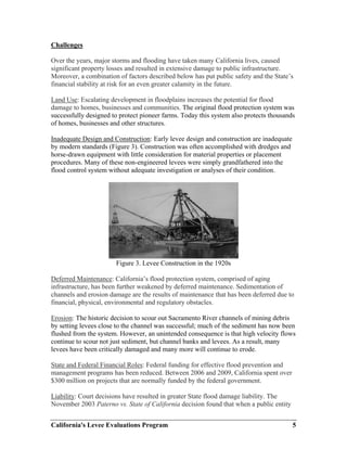 CALIFORNIA’S LEVEE EVALUATIONS PROGRAM | PDF