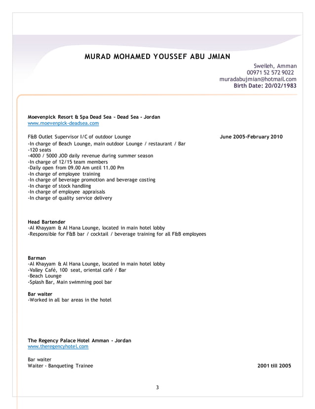 CV Murad jmian(1) - Copy | PDF