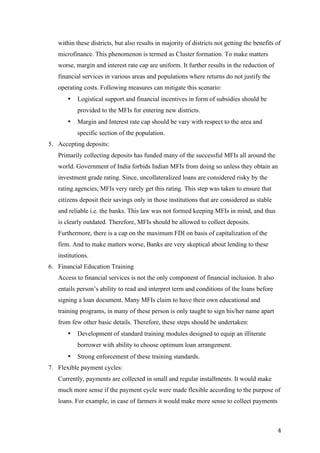 Microfinance in India: The way forward | PDF
