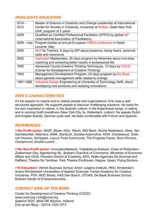 Resume Erik op ten Berg COCD | PDF