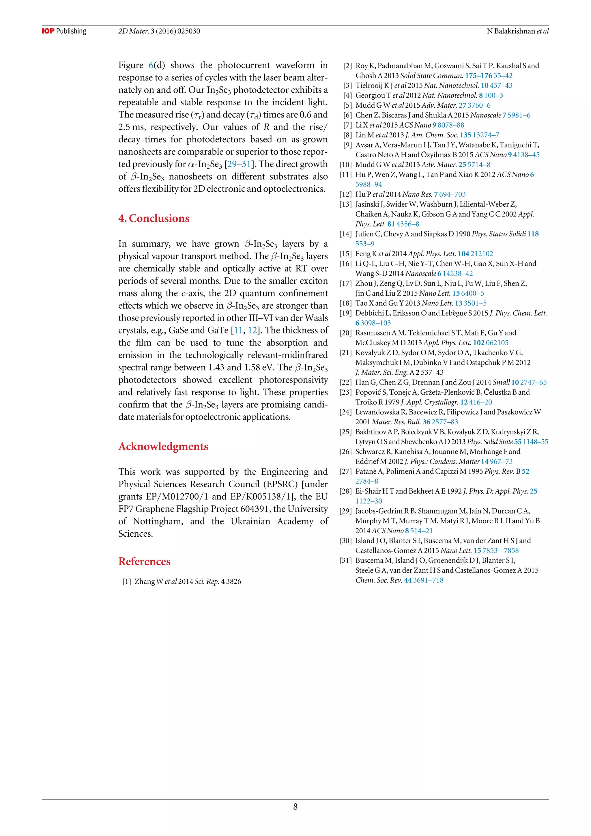 Quantum confinement- In2Se3 | PDF