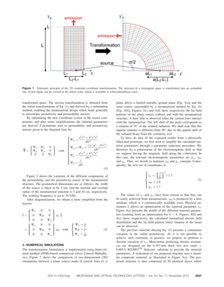 Numerical and experimental demonstration of a coordinate transformation-based azimuthal ...