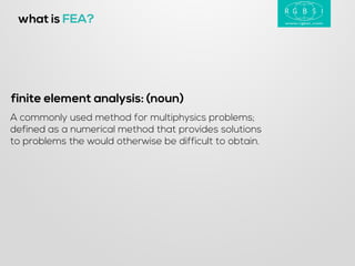 What is FEA: Defining Finite Element Analysis | PDF