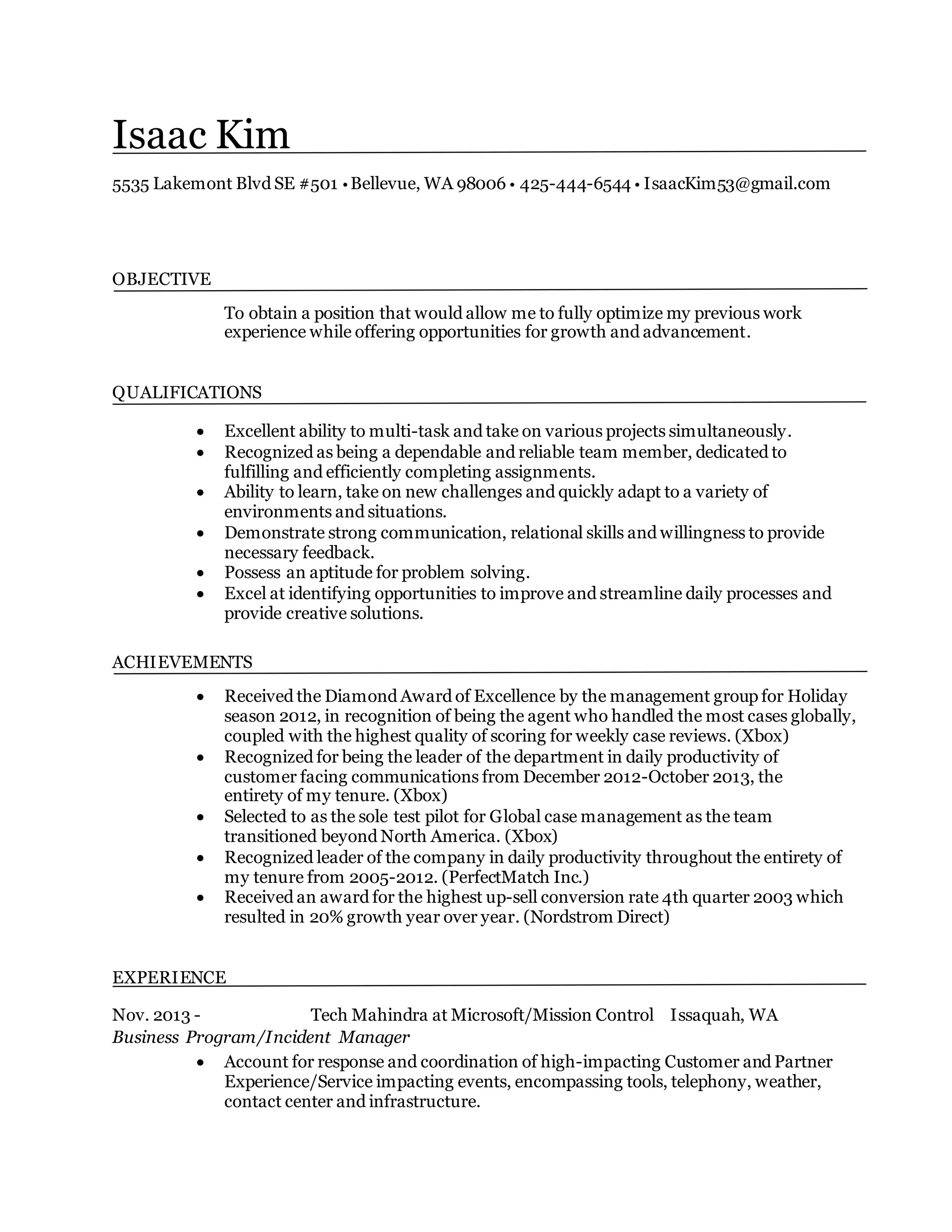 IsaacKimresume | DOCX