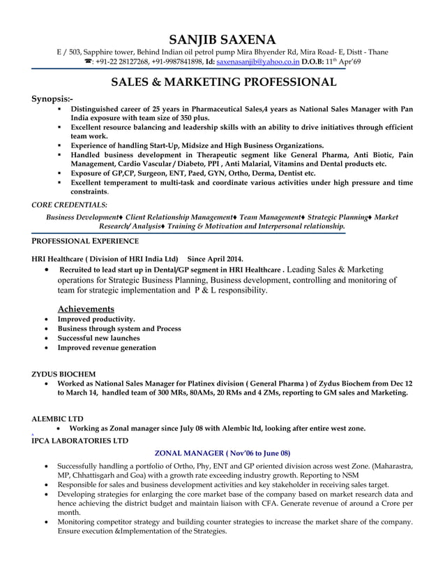 sanjib~resume 1 | PDF
