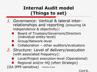 Internal audit strategy for non-profits | PPTX