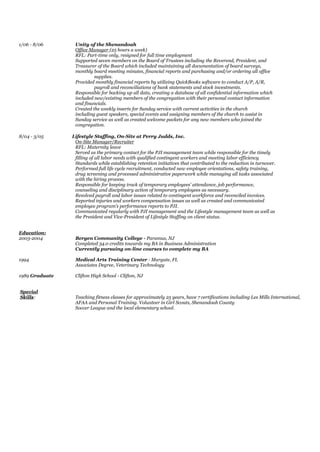 Administrative Functional Resume (2) | DOC